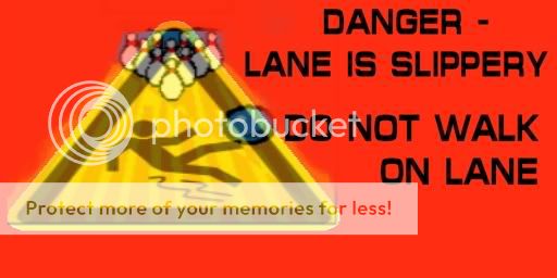 Foul line warning stickers - Bowl-Tech